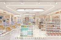 China BBC011 Maternity Store Decoration Baby Shop Display Rack Baby Diapers Display Stand for Baby Store Design for sale