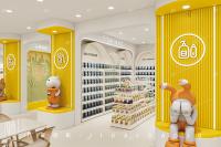 China BBC012 Branding Store Showcase Baby Shop Design For Baby Store Display Furniture for sale