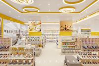 China BBC005 Avant Garde Minimalist Style Baby Shop Clothes Display Interior Design Display Racks for Baby Store Baby Shop Design for sale