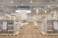 China BBC019 Korean Minimalist Baby Clothes Store Interior Design Beanie Baby Display Case for Customized Store Decoration for sale