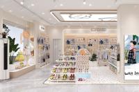China BBC025 Decor Baby Shop Trendy Baby Diapers Display Stand for Baby Shop Interior Design for sale