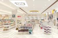 China BBC026 Korean Sweet Style Baby Shop Design Fashion-Forward Store Furniture Display Racks for Baby Store for sale