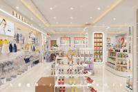 China BBC028 Fashionable And Minimalist Style Baby Store Display Rack Eco-Friendly Shop Showcase Fashion Shop for Baby for sale