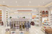China BBC028 Fashionable And Minimalist Style Baby Store Display Rack Eco-Friendly Shop Showcase Fashion Shop for Baby for sale