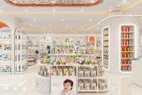 China BBC028 Fashionable And Minimalist Style Baby Store Display Rack Eco-Friendly Shop Showcase Fashion Shop for Baby for sale