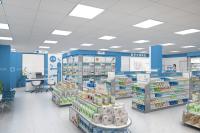 China 05-QWJYS005 Avant-Garde Minimalist Pharmacy Display Shelves Medicine Shop Decoration for Pharmacy Shop Interior Design for sale