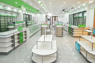 China 02-DYJYS004 Branded Store Design Display Pharmacy Customized Display Rack for Pharmacy Shelf Design for sale
