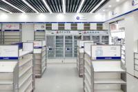 China 02-DYJYS005 Drugstore Shop Display Pharmacy Interior Design Wooden Pharmacy Display Rack for Branding Shop Design for sale