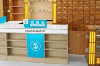 China 02-DYJYS005 Drugstore Shop Display Pharmacy Interior Design Wooden Pharmacy Display Rack for Branding Shop Design for sale