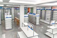 China 02-DYJYS006 Pharmacy Counter Pharmacy Medicine Shelf Branded Store Design Display for Drugstore Store Furniture for sale
