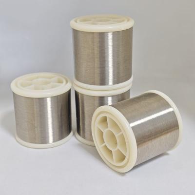 China CuNi6 Cuprothal 60 Copper Nickel Alloy Thin Heat Exchanger Round Coil Wire for sale