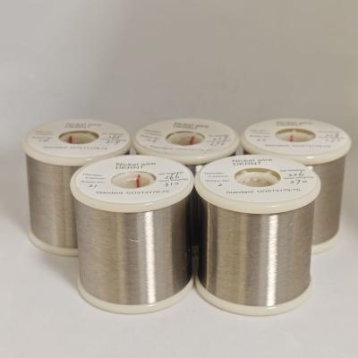 China Pure 0.025mm Nickel Wire Ultra Thin Nickel Wire Np2 For Mesh Screens for sale