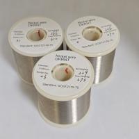 China GOST Russia Standard DKRNT Pure Nickel Wire NP1 NP2 0.025mm Ultra Thin Nickel Wire For Aerospace for sale