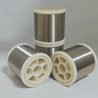 China Bright Annealed Cr20Ni80 Nichrome 80 20 Wire 0.02mm Ultra Thin Nickel Chrome for sale