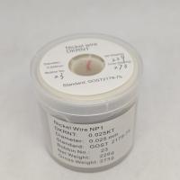 China Pure 0.025mm Nickel Wire Ultra Thin Nickel Wire Np2 For Mesh Screens for sale