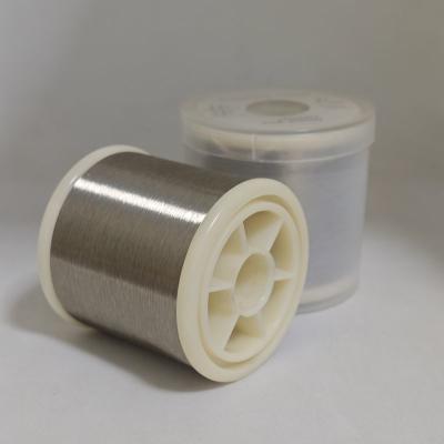 China 25um Nickel Wire 0.025 KT NP1 NP2 Grade Ultra Fine Nickel Plated Steel For Semiconductor for sale