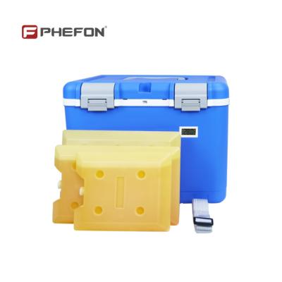 China PHEFON Insulated Medical Cooler Box For Vaccines And Medications Model 10L for sale