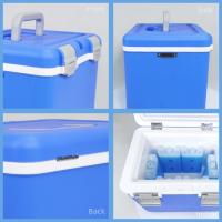 China Portable  Lightweight Medical Cooler Box with 24 Hours Ice Retention and Hinged Lid with Temperature Display OEM & ODM Support for sale