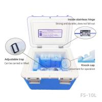 China 0-10℃ Ice Pack Cold Chain Transport Box Insulated Cooler Box for Vaccines with Safety Temperature Control for sale