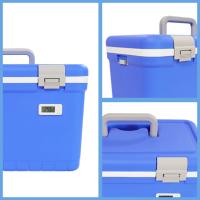 China Medical Cooler Box with 12 Liters Capacity and 2°C to +8°C Temperature Range for Shock Proof Vaccine Transport for sale
