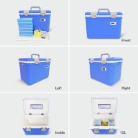 China Portable Blood Specimen Cold Chain Cooler Box Includes One Set Ice Packs Ideal For 0-10c Medical Transport Support Customize Color & Logo for sale