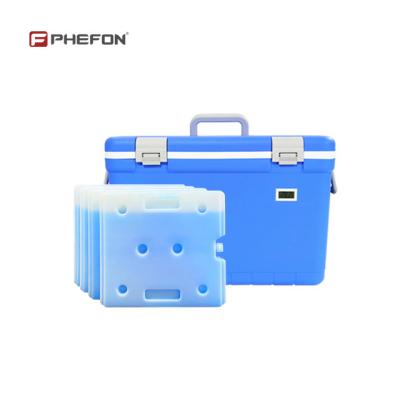 China 35L Insulated Good Perfomance Medical Ice Cold Box for Temperature Control  With Ice Packs for sale
