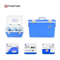 China Phefon Brand Portable Passive Medical Cooler Box Stackable Design For Safe Medical Sample Storage And Transport for sale