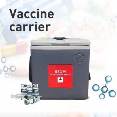 China Portable Vaccine Cooler Box with 35h Cold Life Removable Lid and Optional Thermometer for Efficient Vaccine Storage for sale
