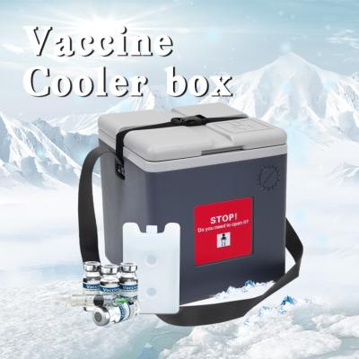China 1.6L CDC Approved Vaccine Transport Cooler Box With Coolant Packs for sale