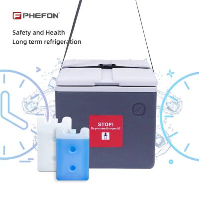 China 1.5L CDC Approved Vaccine Transport Cooler with PE External Materials for sale