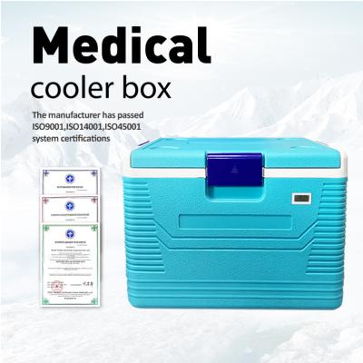 China Medical Cooler Box with PU Foam Insulation for Blood Specimen Transport for sale