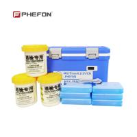 China Ice Pack Supply One Set UN2814 Box PU Polyurethane Foam Insulation Cooler 18L Cold Chain Logistics Packaging Solution for sale