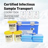 China Portable UN3373 Cooler Box For Diagnostic Specimen And Biological Sample Transport Includes UN3373 Secondary Package Container 3PCS For 0°C To 10°C Shipping for sale