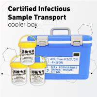 China Phefon Specimen Transport Box 18L Cold Chain Coolers UN2814 for sale