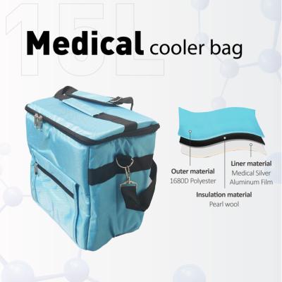 China Phefon Soft Cooler With Pearl Wool Insulation Adjustable Shoulder Strap And Optional Temperature Display For Medical Cold Chain Logistics for sale