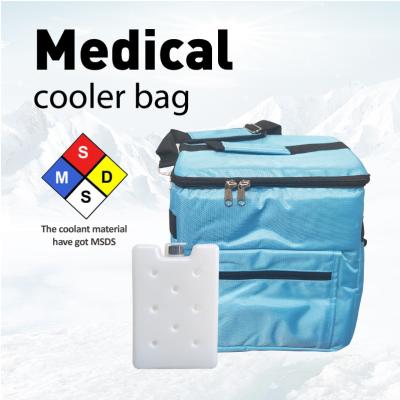 China Custom Logo Support  Insulation Soft Cooler With Double Zipper Closurefor Medical Storage for sale
