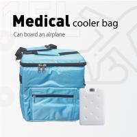China Differerent Capacity Medical Cooler Bag With Temperature Display With Double Zipper Closure for sale