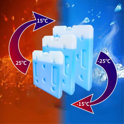 China -25 Degree Phase Change Material Cold Plates Plastic PCM Ice Pack Container for sale