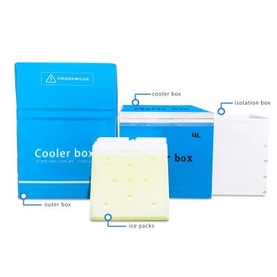 China Good Performance VIP+PU Insulation Cooler Box  Supply OEM Including Ice Pack for sale