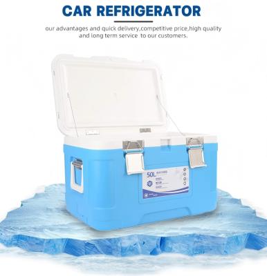 China Durable 50L Insulated Cooler Box with Temperature Display for Food Storage Camping and Outdoor Events for sale