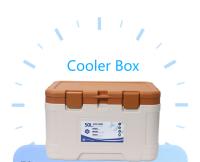 China Food PU Ice Cooler Box With Included Accessories Ice Packs And PU Included 50L Wheeled Hard Cooler Keeps Ice Camping Plastic Portable Picnic Ice Chest Cooler Box With Handle for sale
