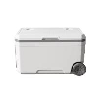 China Source Manufacturer 70 Liters Hard Ice Cooler Box With Wheels Long Retention Support Customize for sale