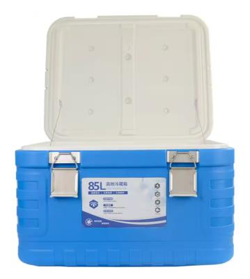 China Customizable 85L Capacity PU Insulated Ice Cooler Box for Outdoor Activities for sale