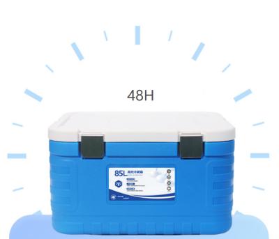 China 85L Capacity PU Material Ice Cooler Box for Outdoor Activities Measuring 645*525*380mm and Weighing 8.6kg for sale
