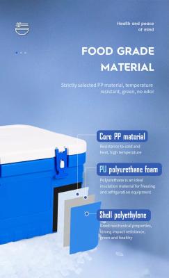 China FS-85L Cooler Box with Hinged Lid for Easy Access in Blue or Customizable Colors for sale