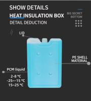 China MSDS Certified HDPE Container PCM Ice Pack With Customizable Temperature Range For Cold Chain Applications for sale