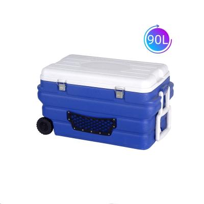 China Portable 90L Cooler Box Large Capacity High Quality Pfor Hospital /Laboratory Cold Chain Transportation for sale