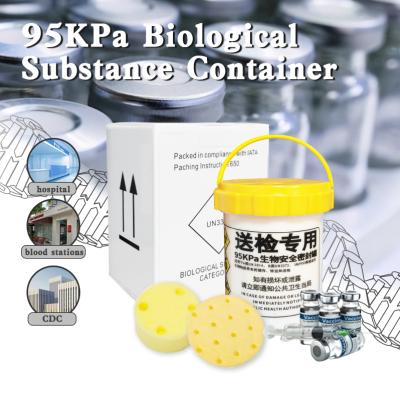 China UN3373 Category B Specimen Transport Container Rigid Outer Box With Biohazard Label Compliance Set Secure Packaging Solution For Medical Samples for sale