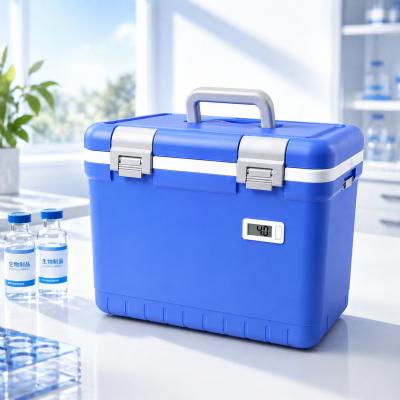 China Medical Cooler Box Portable  For Medicine Practical Blood Samples Cold Chain Storage And Transport Device Cooling Duration Up To 24 Hours Small for sale