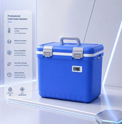 China Medical Cooler Box Insulated Cooler For Transporting Vaccines Medicines And Biological Samples With Temperature Control for sale